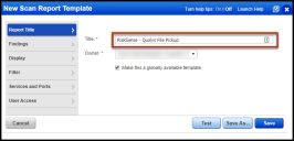 Qualys Vulnerability Report Setup Guide