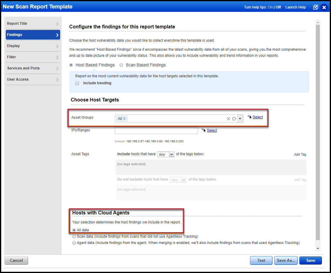 Qualys Vulnerability Report Setup Guide