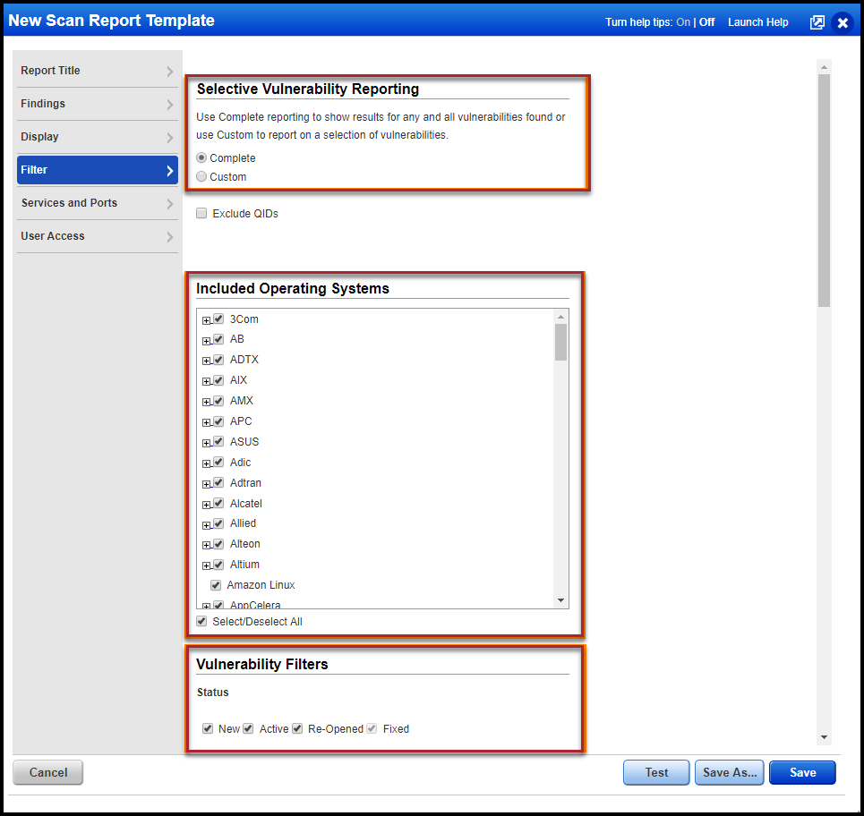 Qualys Vulnerability Report Setup Guide