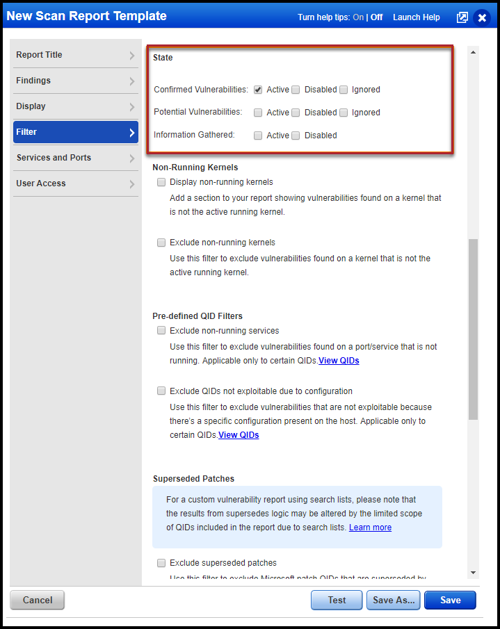 Qualys Vulnerability Report Setup Guide