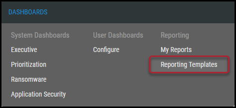 Reporting Templates: Overview