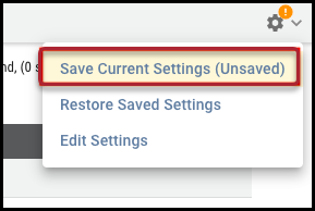 Saving List View Settings