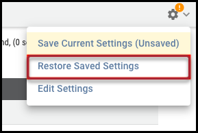 Saving List View Settings