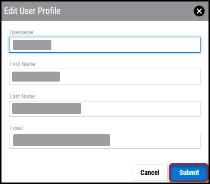 Updating Your User Profile/Contact Information
