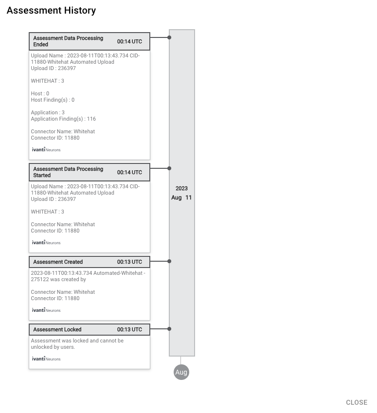 Viewing an Assessment’s History