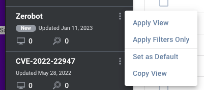Apply Views and View Filters
