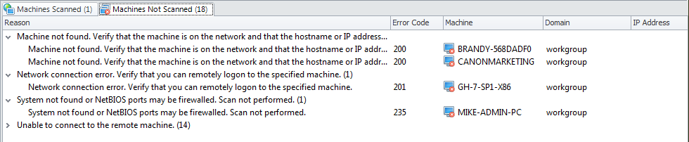 Accessing Scan Results