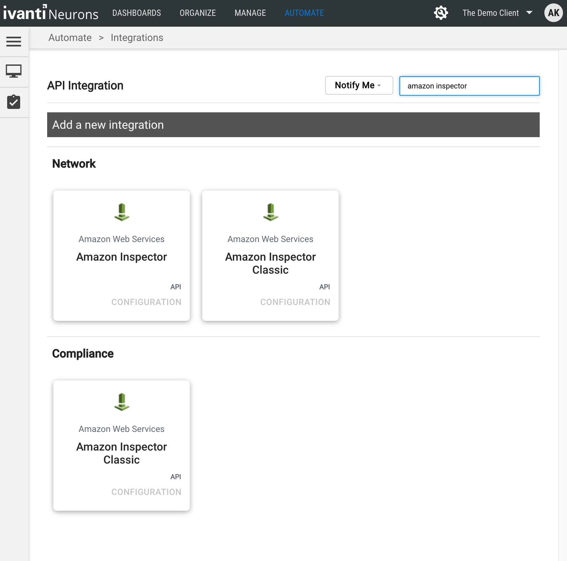 Amazon Web Services Amazon Inspector Connector User Guide