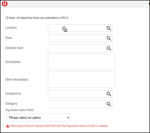 Creating Tickets in ServiceNow