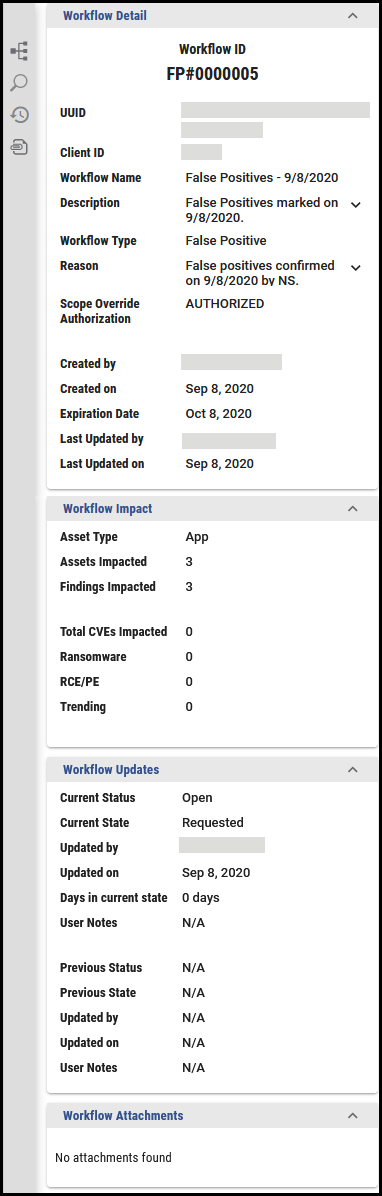 Workflows Page: Overview
