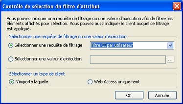 Filtrage des données