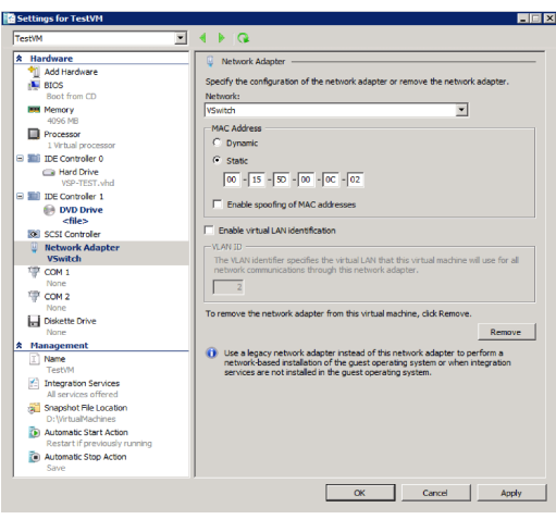 Installing Hyper-V ISO