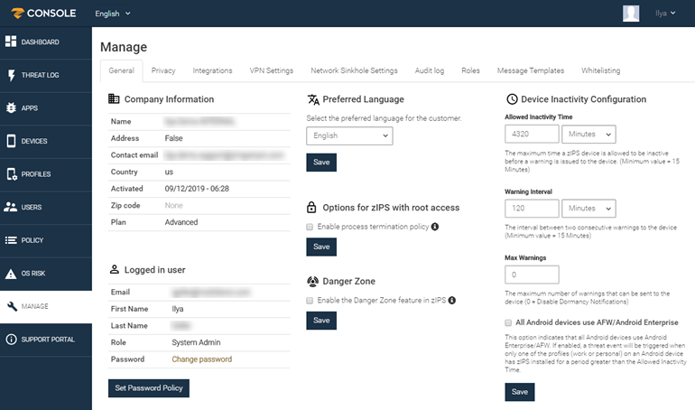 Configuring zConsole
