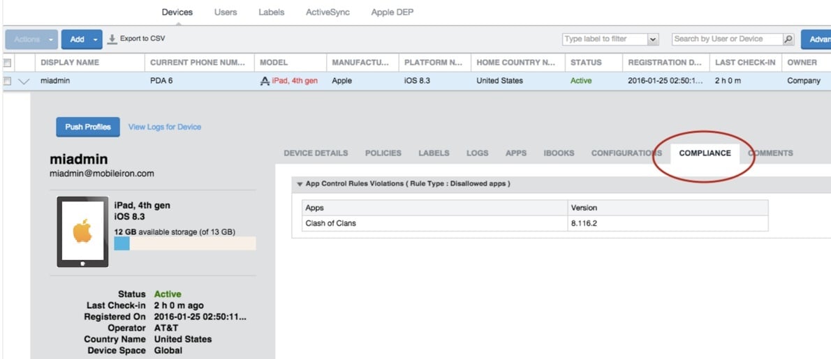 Setting up app control