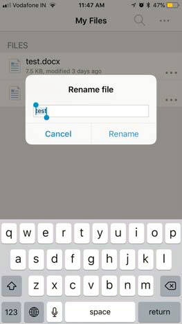 File and folder management