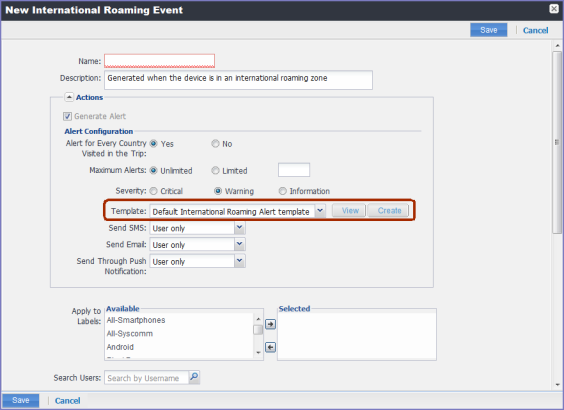Customizing Event Center messages