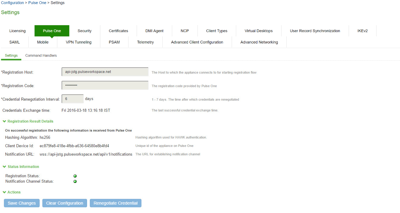 Pulse One Integration