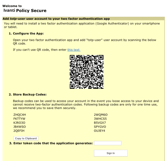 Using a Time-Based One-Time Password (TOTP) Authentication Server