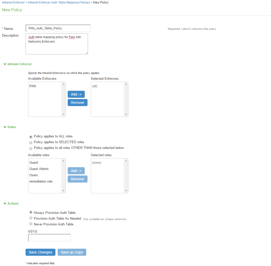 Configuring Ivanti Policy Secure with PAN Firewall