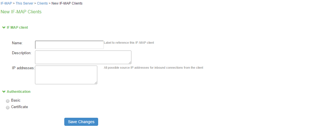 IF-MAP Configuration