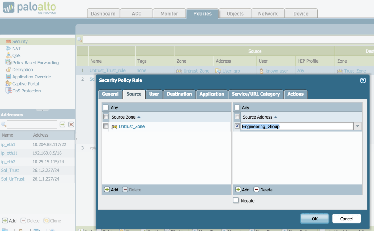 Configuring Palo Alto Networks Firewall