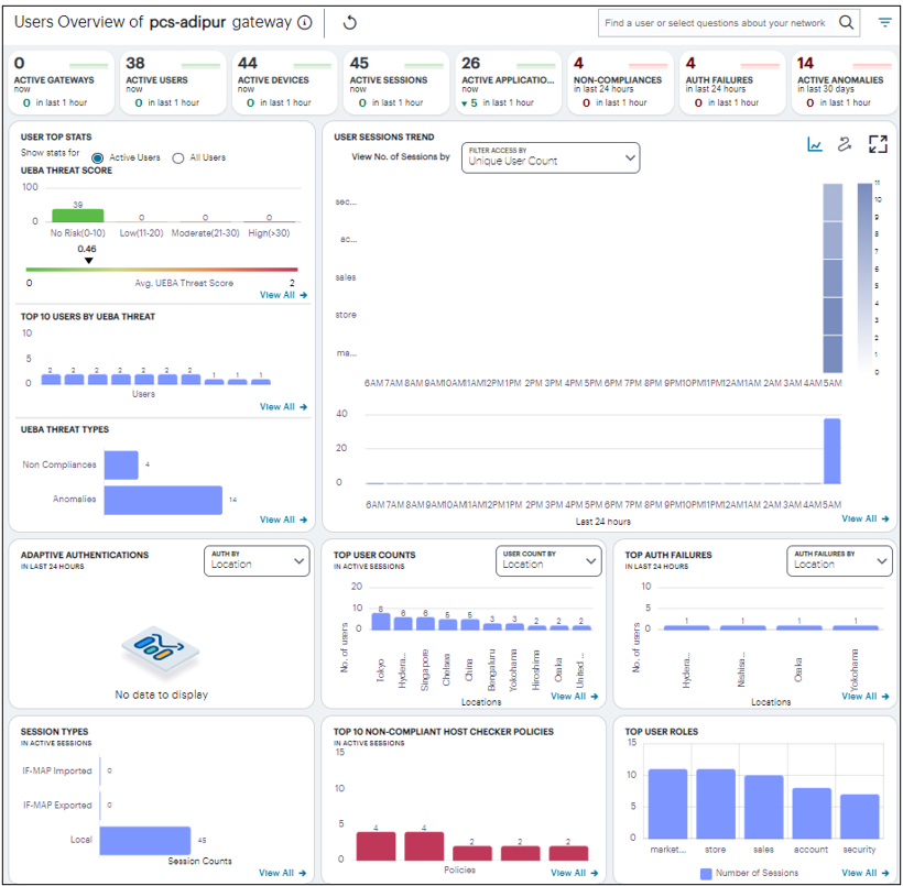 Ivanti Connect Secure Gateway Analytics