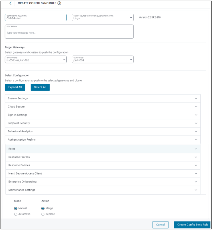 Multinode Configuration Management
