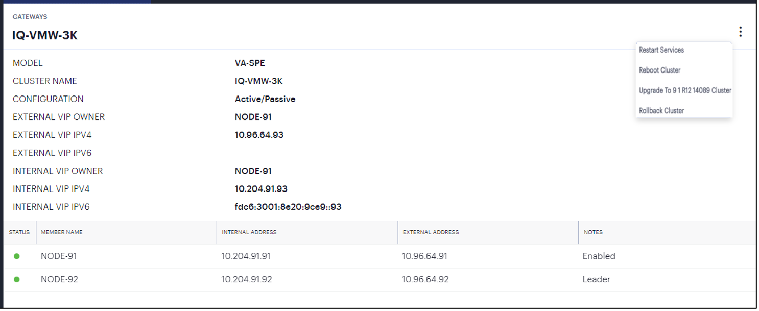 Ivanti Connect Secure Gateway Management