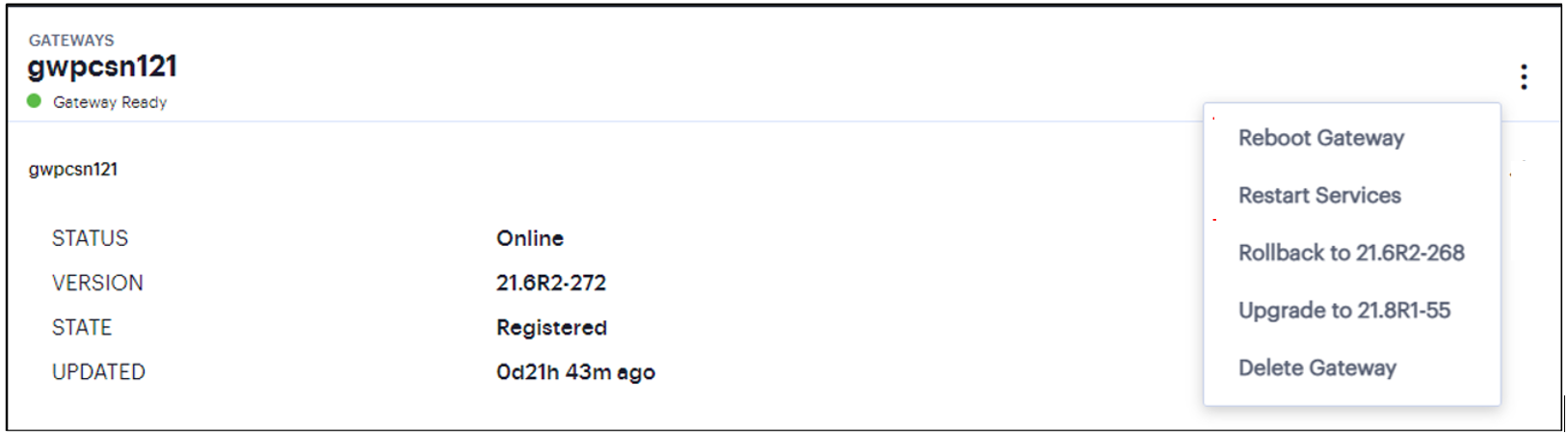 Ivanti Connect Secure Gateway Management