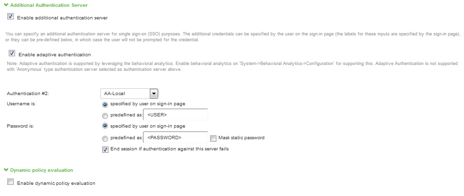 Adaptive Authentication