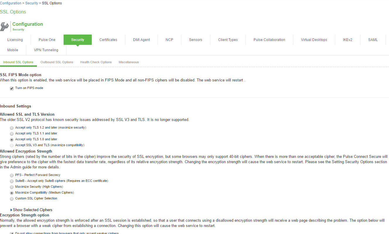 FIPS Level 1 Support (Software FIPS)