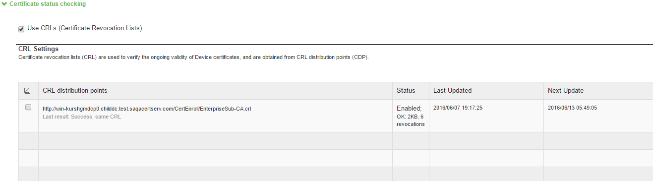 Certificate Security Administration