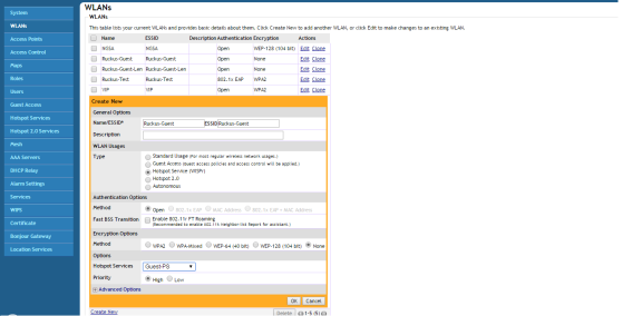 Ruckus ZoneDirector WLC Configuration