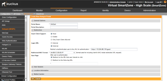 Ruckus SmartZone WLC Configuration