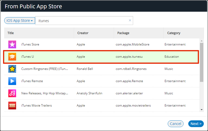 Working with the App Catalog