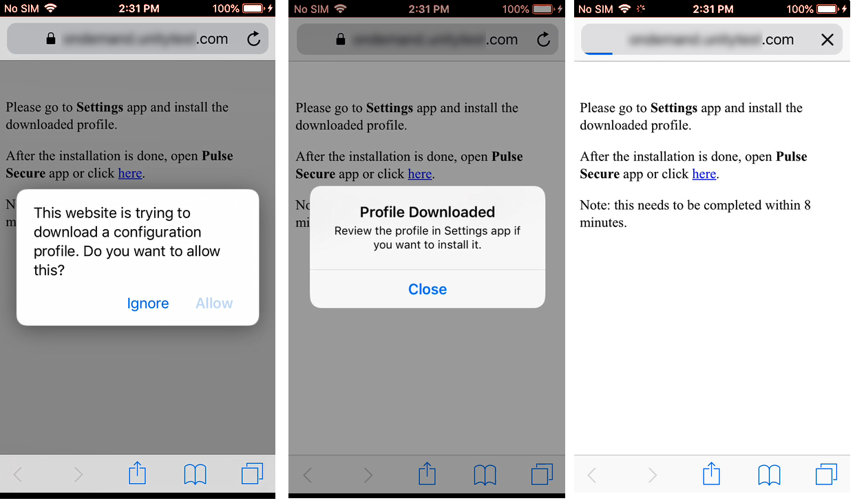 Onboarding iOS BYOD Devices