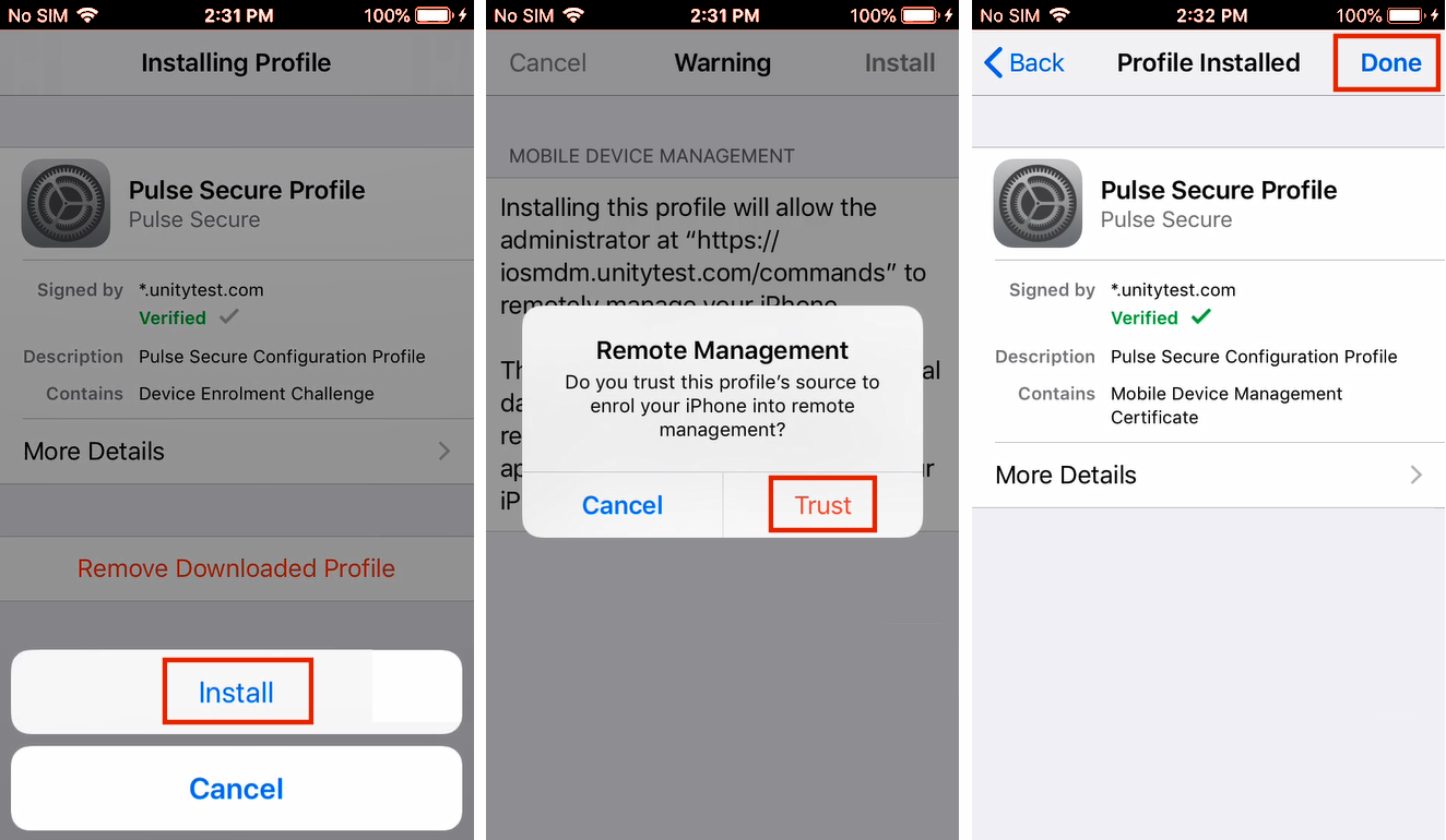 Onboarding iOS BYOD Devices