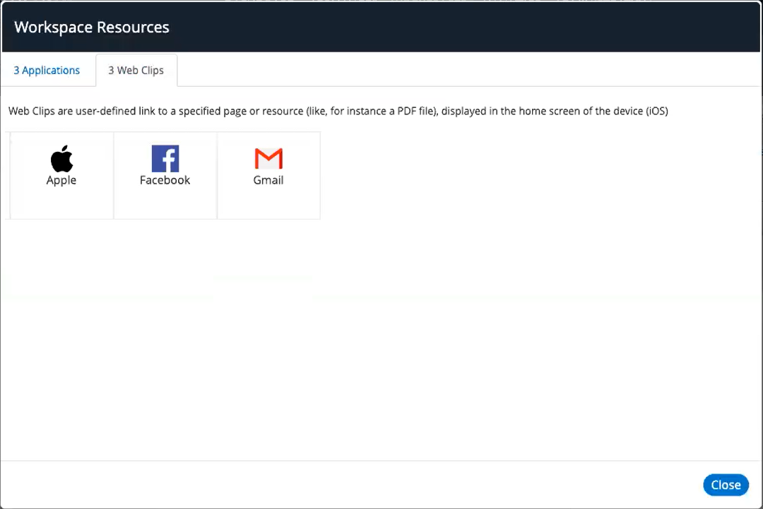 Working with Web Clips