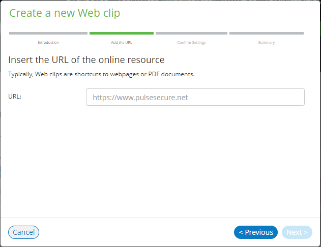 Working with Web Clips