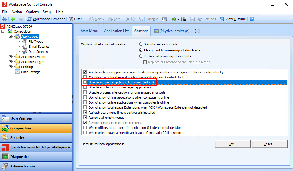 Recommended settings when using Microsoft Windows 10