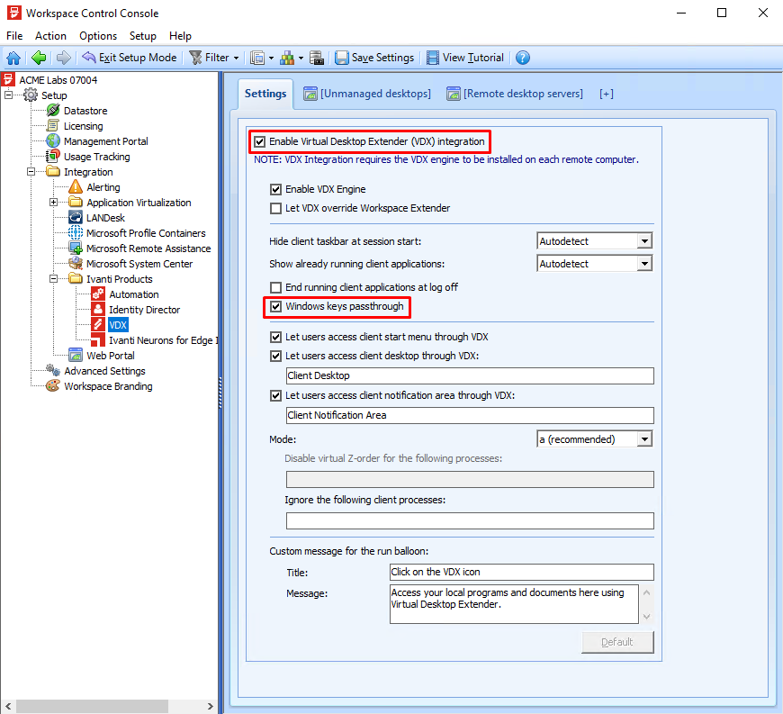 Known Workspace Control limitations for Microsoft Windows and Windows Server