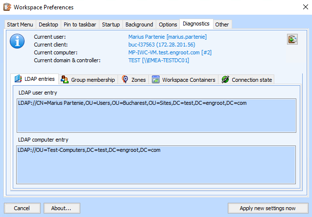 Workspace Preferences Customization
