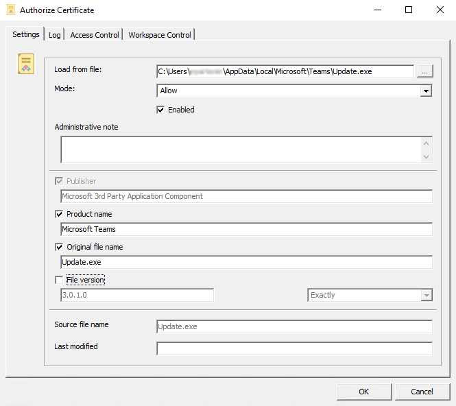 Configure Authorized Owners to allow Microsoft Teams