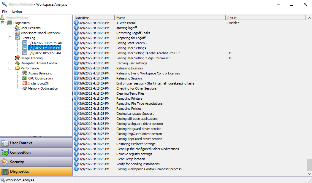 Detailed information about users
