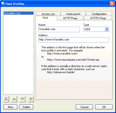 Configuring the Industrial Browser Host Profile