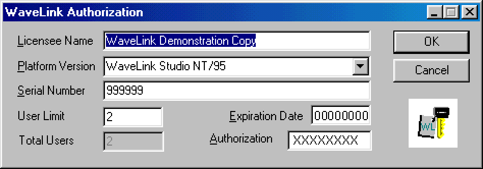 Licensing Wavelink Studio COM