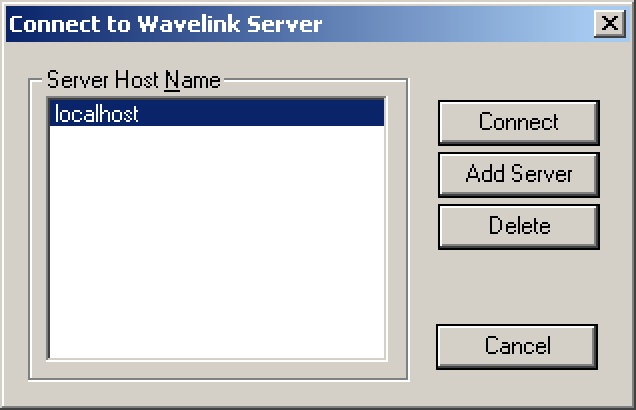 Connect to a Server with the Administrator