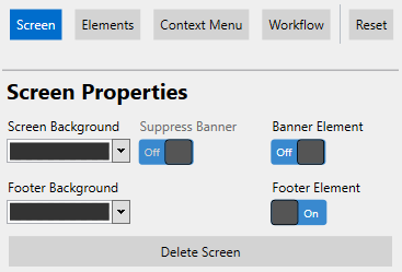 Editing Screen Elements