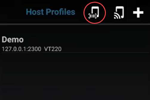 Using a Scan to Config profile